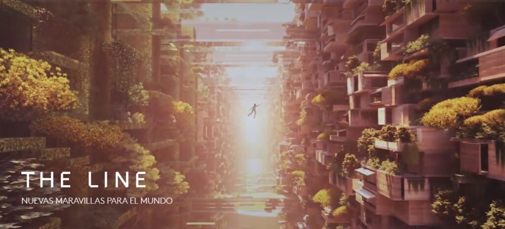 [Vídeo] Arranca ‘The Line’: la ciudad de 170 km y espejos gigantes en ...